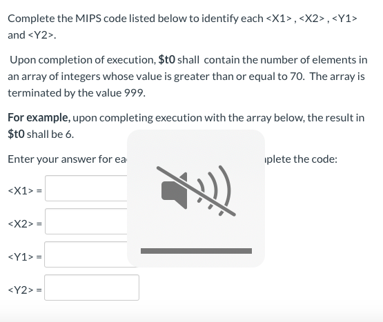 Solved Complete the MIPS code listed below to identify each | Chegg.com
