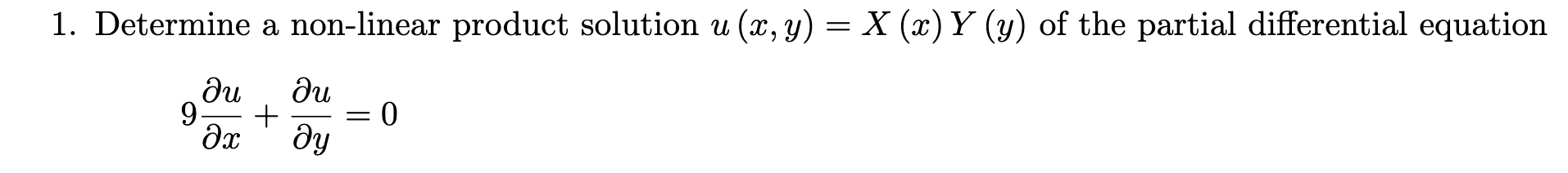Solved 1. Determine a non-linear product solution | Chegg.com
