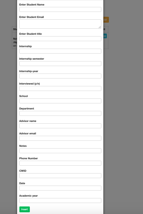Need help to create a database using HTML, CSS, | Chegg.com