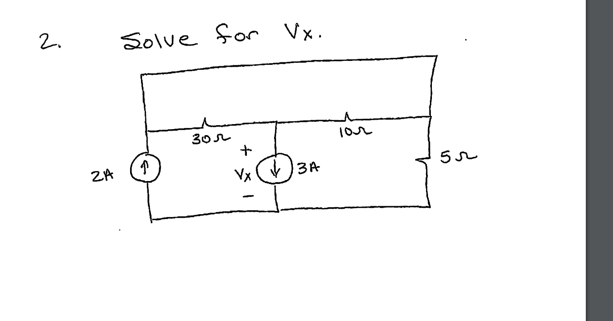 Solved Solve for Vx. | Chegg.com