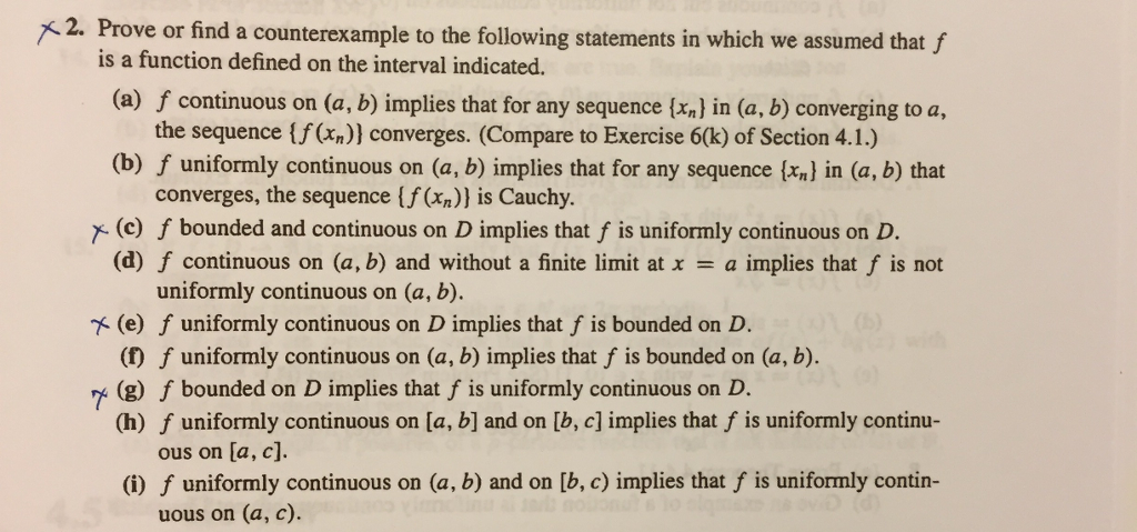 Solved 2. Prove or find a counterexample to the following | Chegg.com