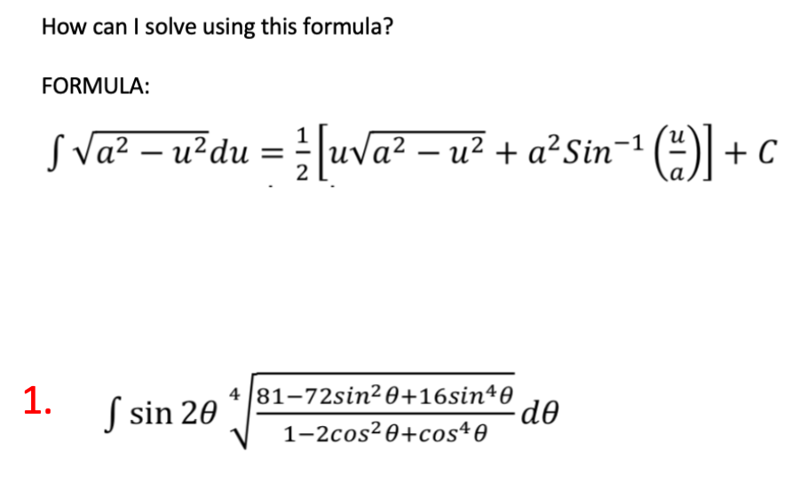 Solved How can I solve using this formula? FORMULA: Sva? – | Chegg.com