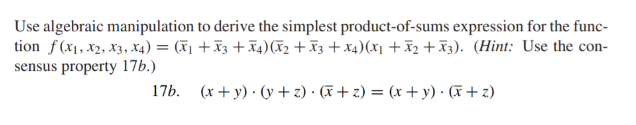 Solved 2.26 Use algebraic manipulation to derive the | Chegg.com