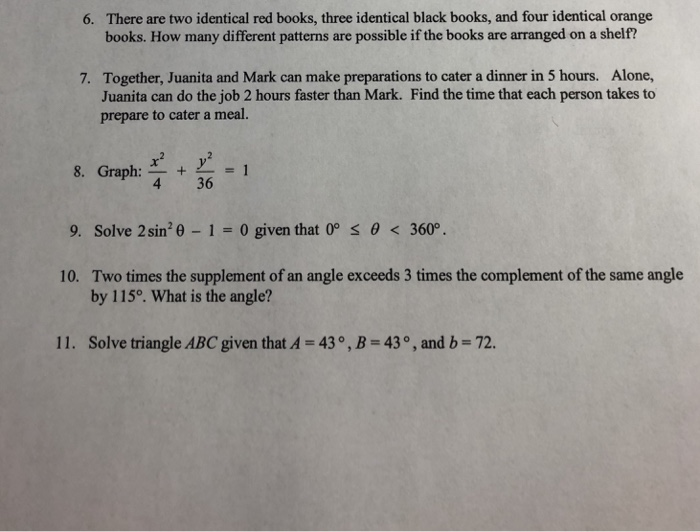 Solved There are two identical red books, three identical | Chegg.com