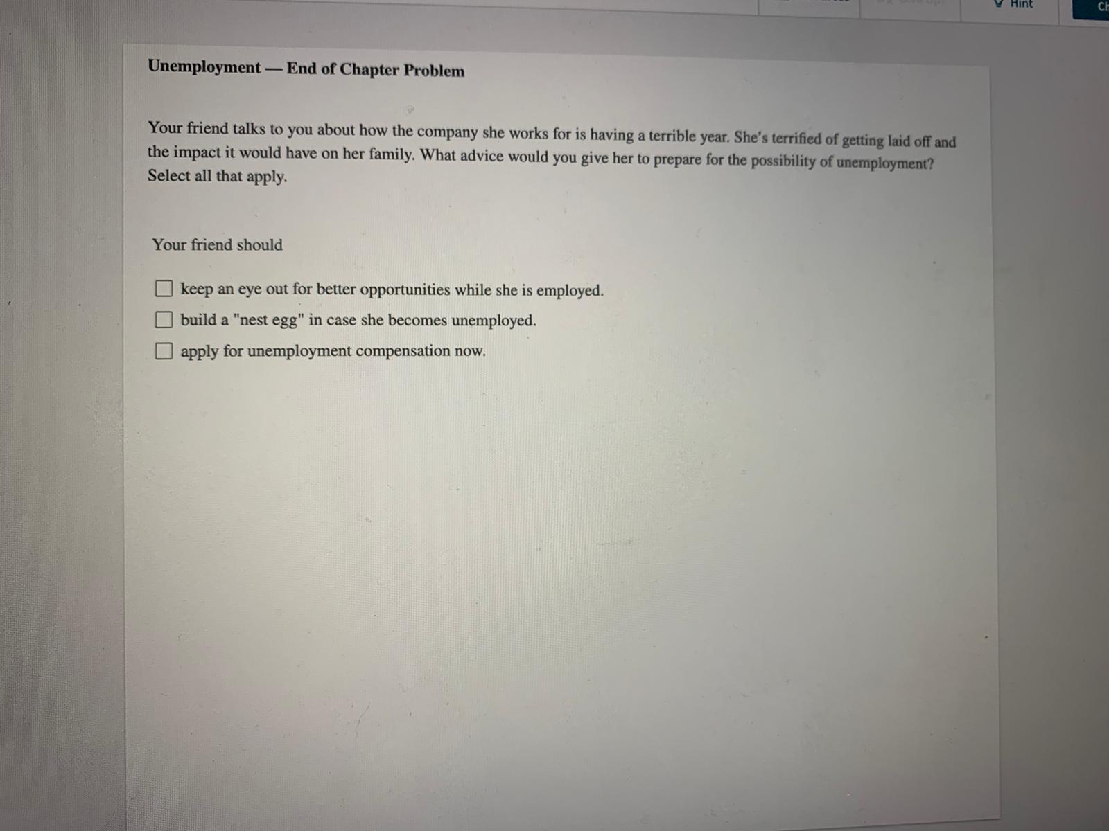 Solved Unemployment End of Chapter Problem a. Long-term | Chegg.com