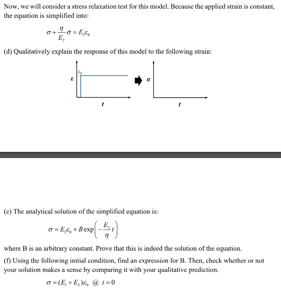 4. (15 pt) Let’s consider the standard linear solid | Chegg.com