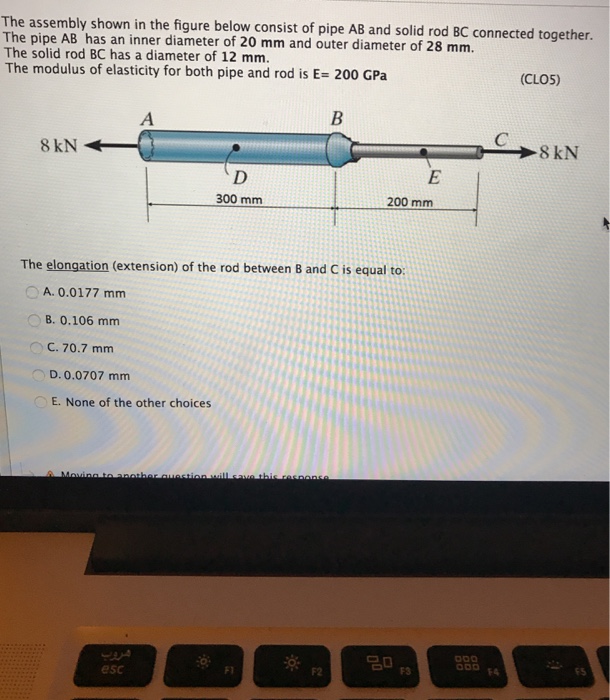 Solved The assembly shown in the figure below consist of | Chegg.com