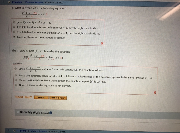 Solved (a) What is wrong with the following equation? x^2 + | Chegg.com