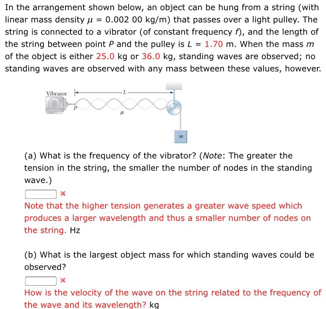 Solved In the arrangement shown below, an object can be hung | Chegg.com