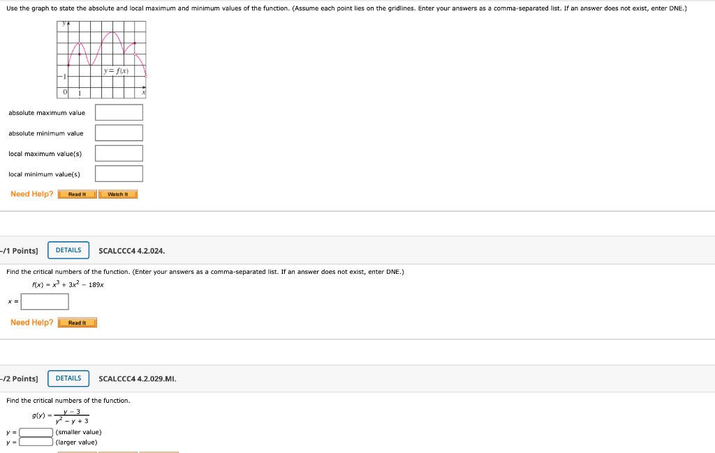 Solved Use the graph to state the absolute and local maximum | Chegg.com
