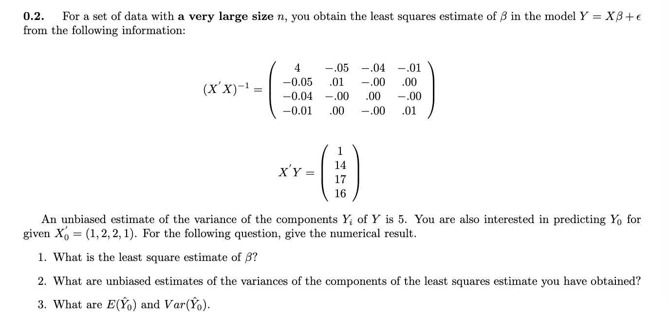 Solved 0.2. For a set of data with a very large size n, you | Chegg.com