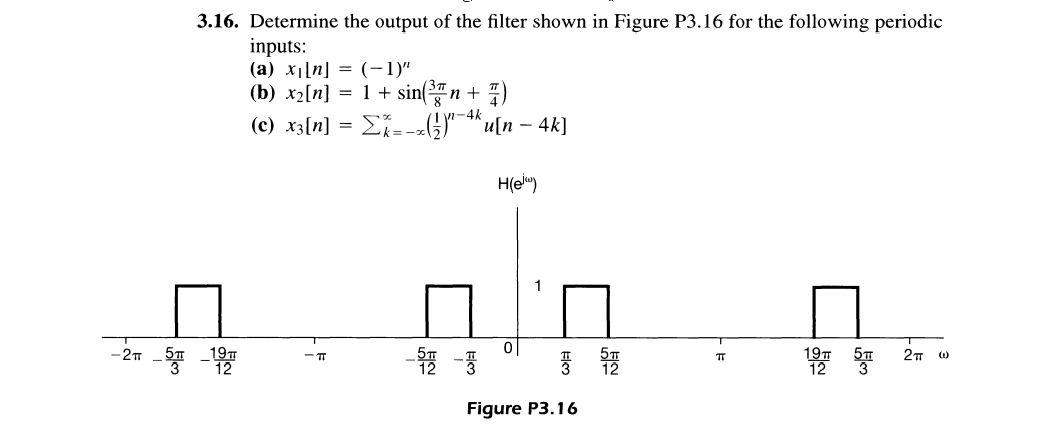 Solved 16. Determine the output of the filter shown in | Chegg.com