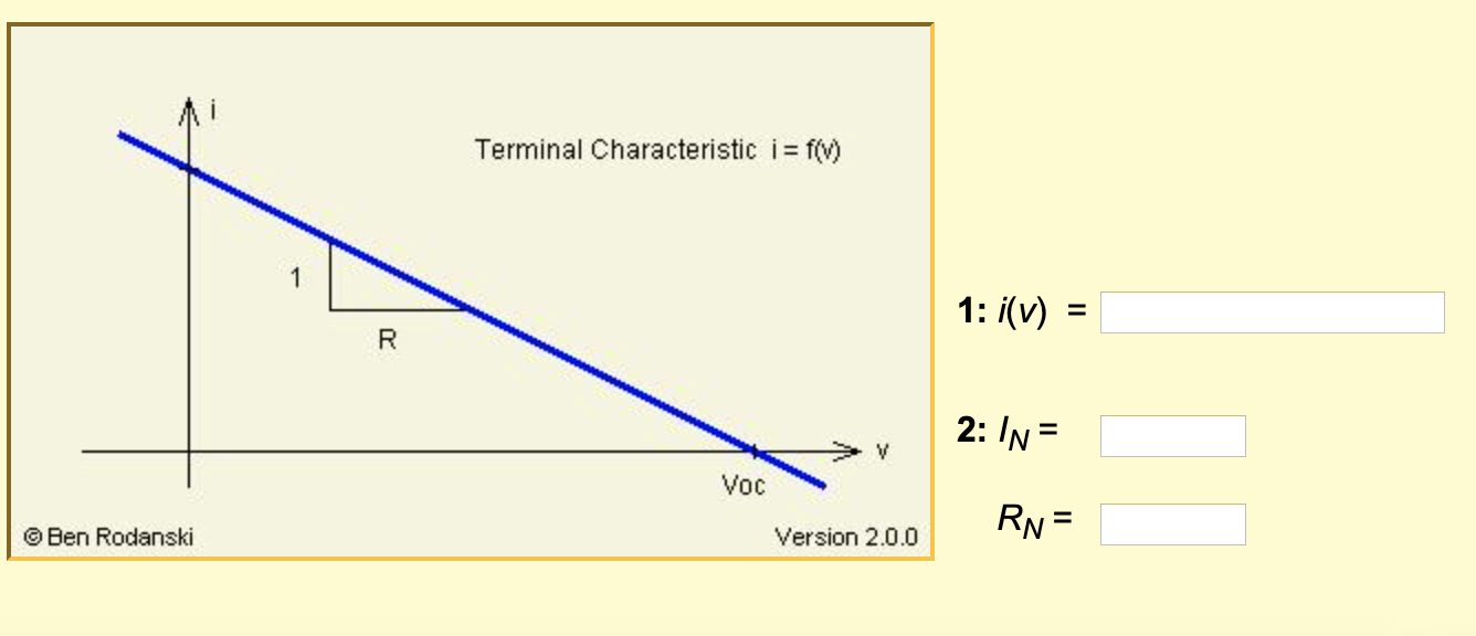 Solved The terminal characteristic of a two-terminal device | Chegg.com