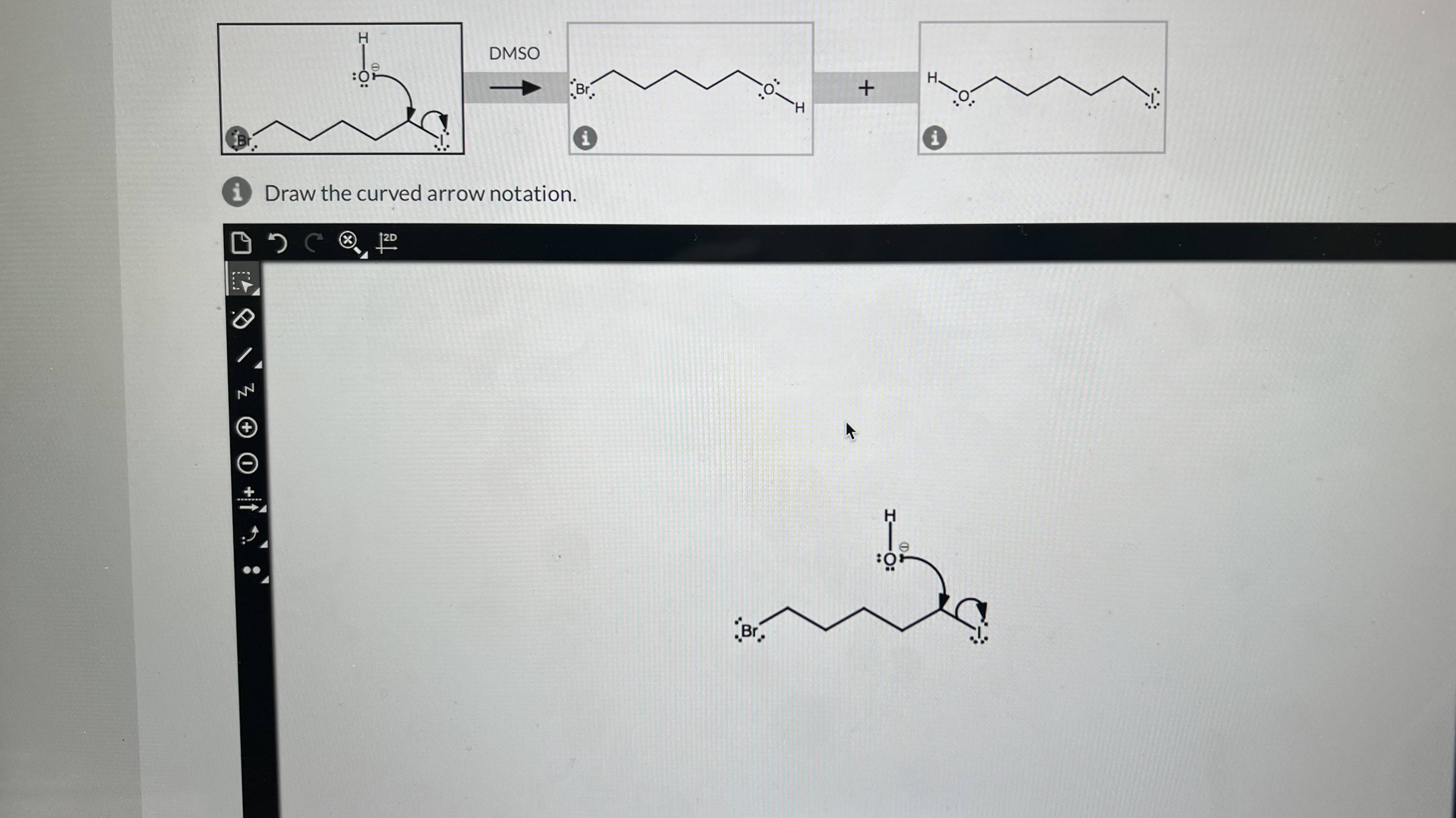 Solved Question (6 points) E See page 460 Draw the curved | Chegg.com
