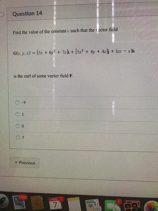 Solved Find the values of the constant c such that the | Chegg.com