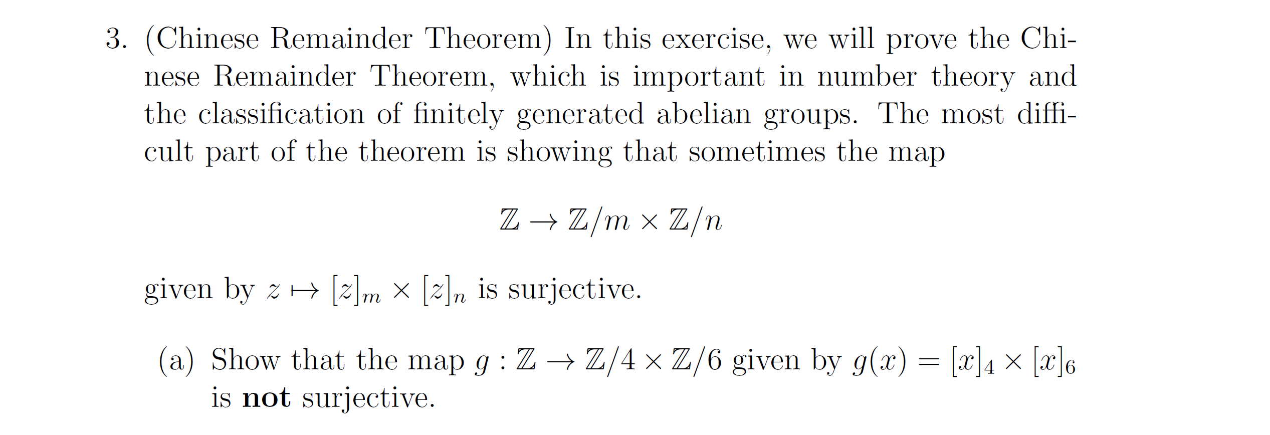 Solved 3. (Chinese Remainder Theorem) In this exercise, we | Chegg.com