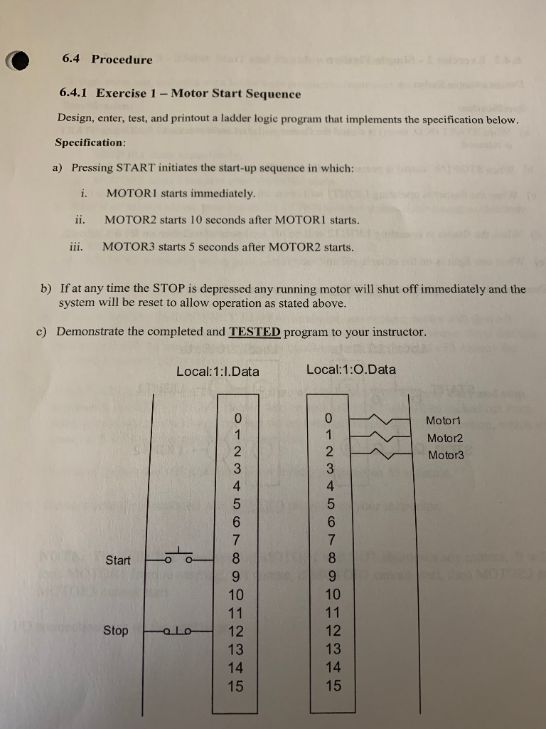 Solved using RS logix to create two ladder diagram program | Chegg.com