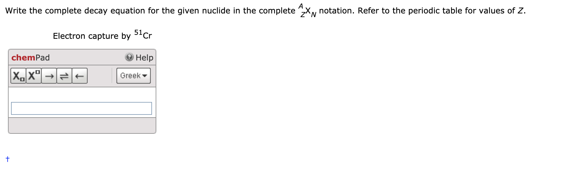 Solved Write the complete decay equation for the given | Chegg.com