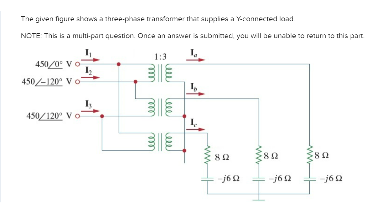 Solved The given figure shows a three-phase transformer that | Chegg.com