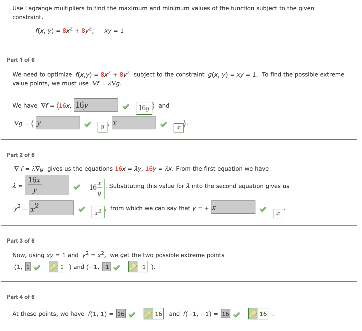 Solved Use Lagrange multipliers to find the maximum and | Chegg.com