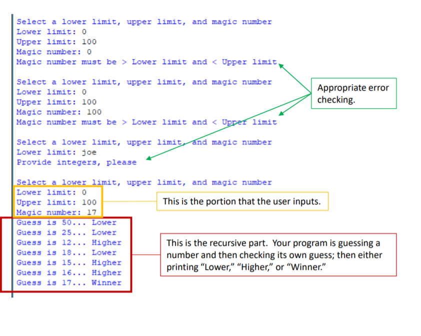 Create A Program In Python That Uses Recursion To 8207