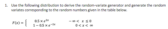 Solved 1. Use the following distribution to derive the | Chegg.com