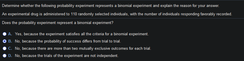 Solved Determine whether the following probability | Chegg.com
