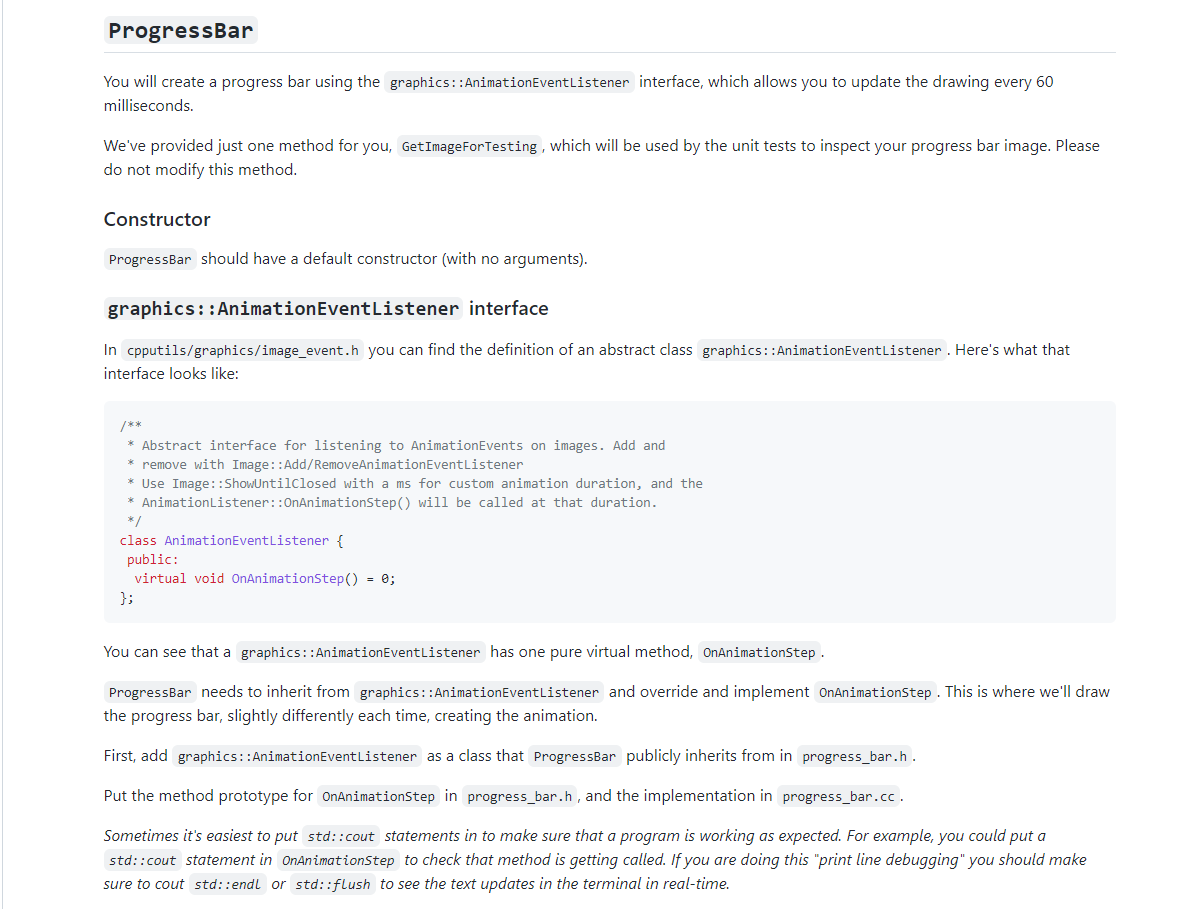 Indeterminate Progress Bar You will create an | Chegg.com