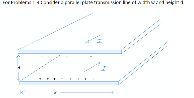 Solved For Problems 1-4 Consider a parallel plate | Chegg.com
