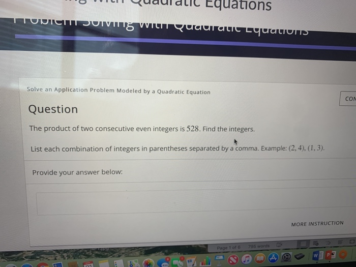 Solved Quaulalit Equations Solve an Application Problem | Chegg.com