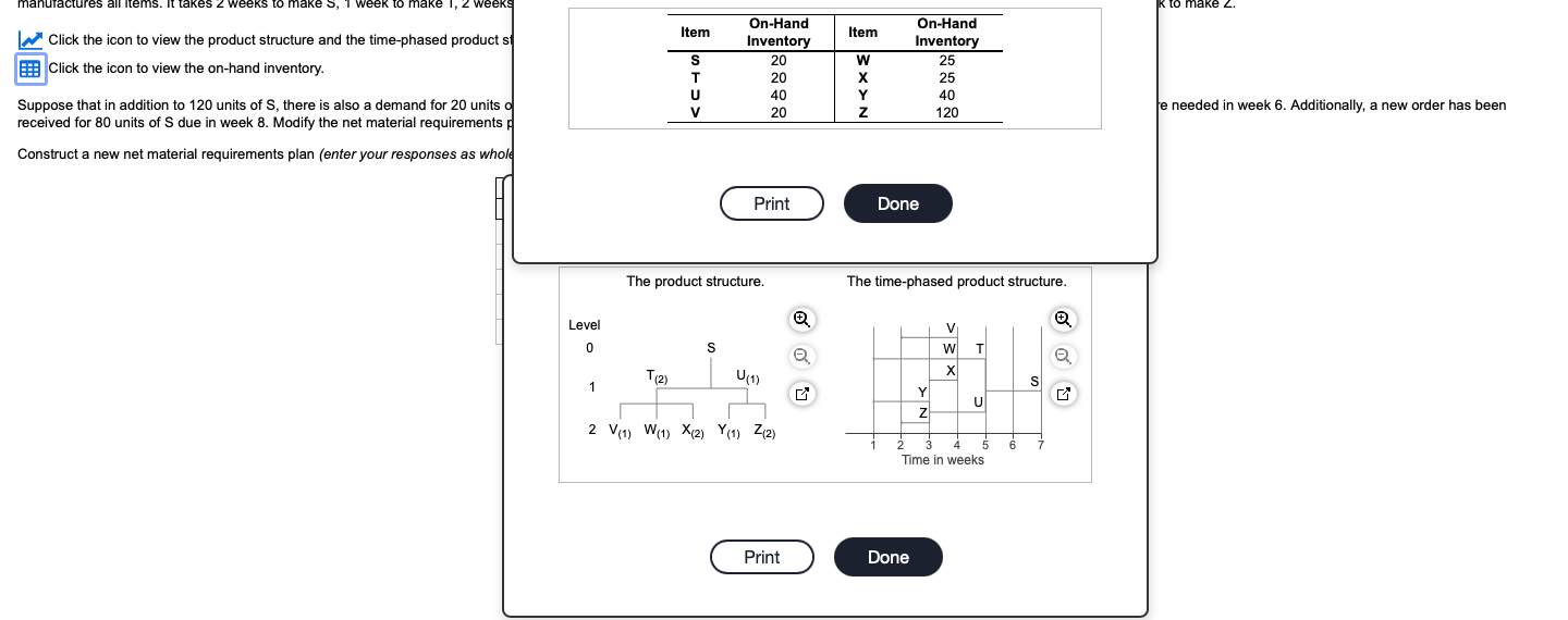 Solved Need to complete net material requirements plan using | Chegg.com