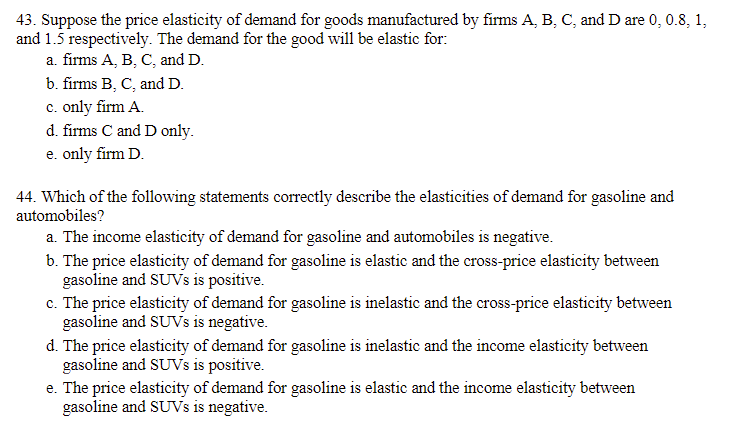 Solved 41 A Decrease In The Expected Price Of Popcorn Would Chegg