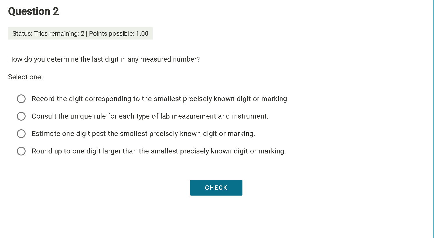 Solved Question 2 Status: Tries remaining: 2 Points | Chegg.com