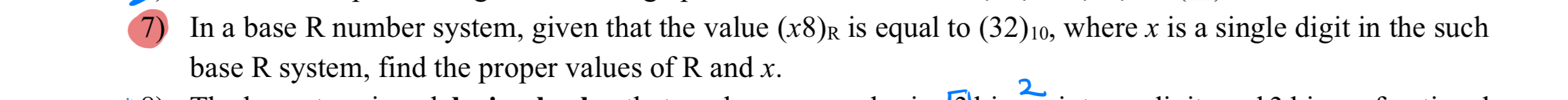Solved In a base R ﻿number system, given that the value | Chegg.com