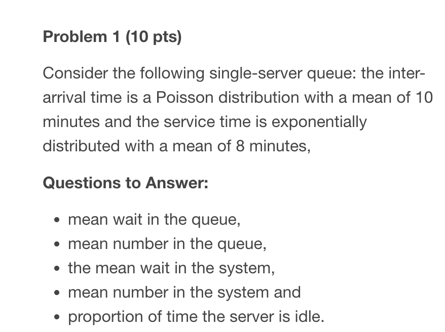 Solved Problem 1 (10 ﻿pts) (PLEASE GO THROUGH AND SHOW | Chegg.com
