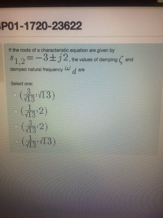 Solved If the roots of a characteristic equation are given | Chegg.com
