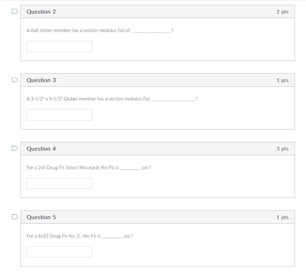 Solved A 8×8 timber member has a section modulus ( Sx ) of | Chegg.com
