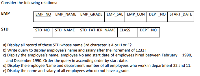 Solved database must be on phpmyadmin and also snapshot of | Chegg.com