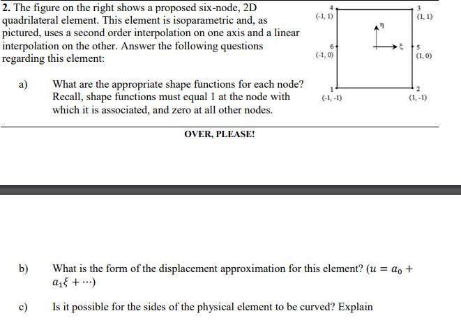 Solved 2. The figure on the right shows a proposed six-node, | Chegg.com