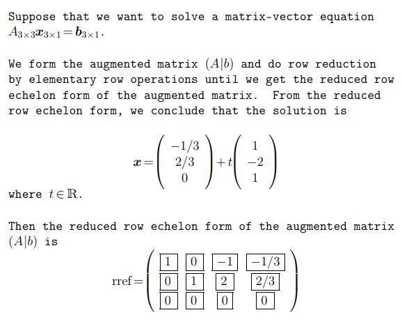 Suppose that we want to solve a matrix-vector | Chegg.com