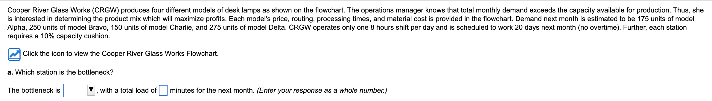 Solved requires a 10% capacity cushion. Click the icon to | Chegg.com