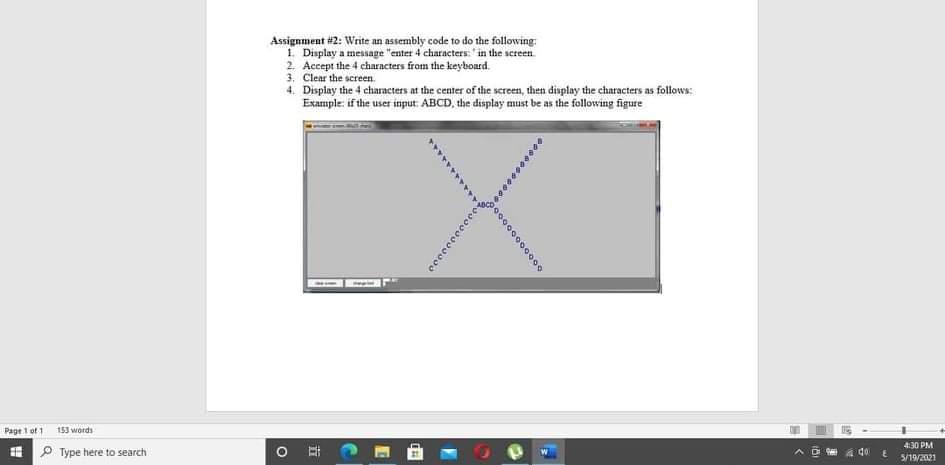 Solved Assignment #2: Write an assembly code to do the | Chegg.com