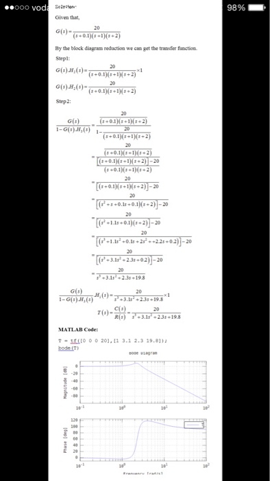 Solved Question 2 Consider the system shown below. The | Chegg.com
