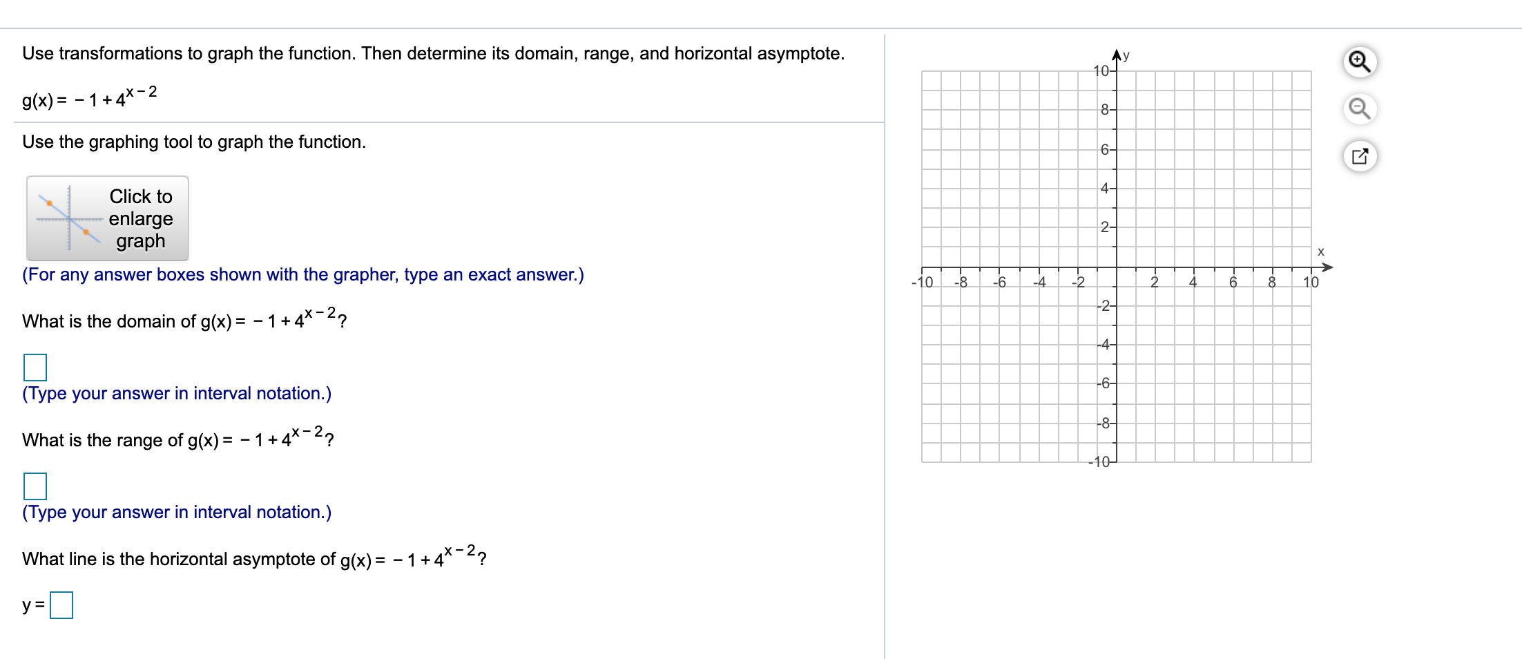 Solved Use Transformations To Graph The Function Then