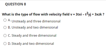 Solved What is the type of flow with velocity field | Chegg.com
