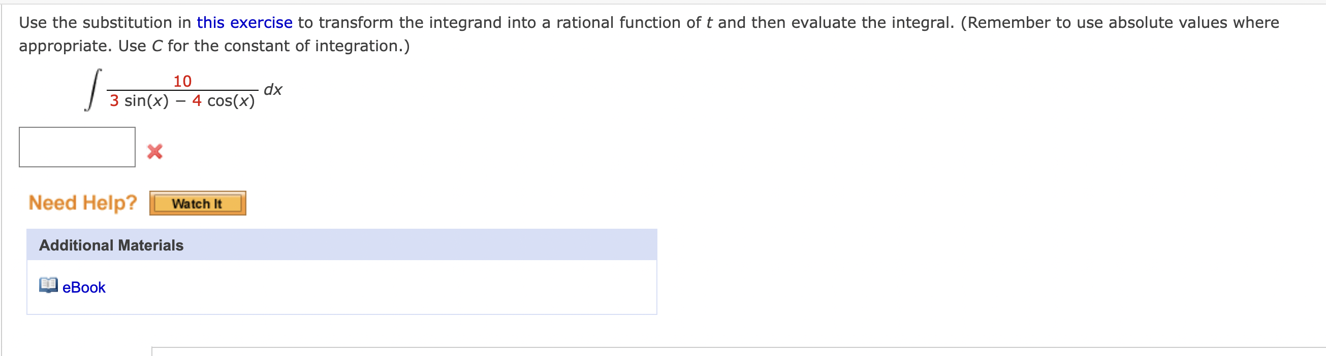 [Solved]: Use the substitution in this exercise to transfo