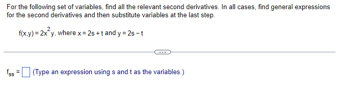 Solved For the following set of variables, find all the | Chegg.com