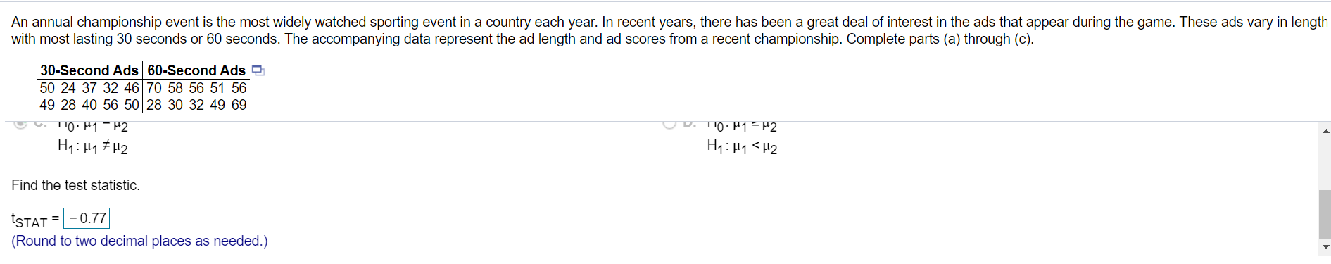 Solved An annual championship event is the most widely | Chegg.com