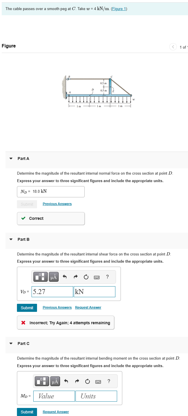 Solved Part Adetermine The Magnitude Of The Resultant