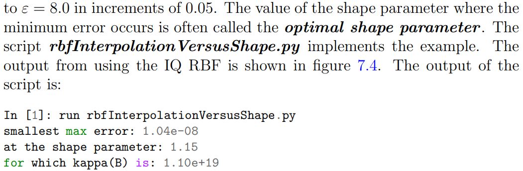 Exercise 82 With RBF approximation methods, the | Chegg.com